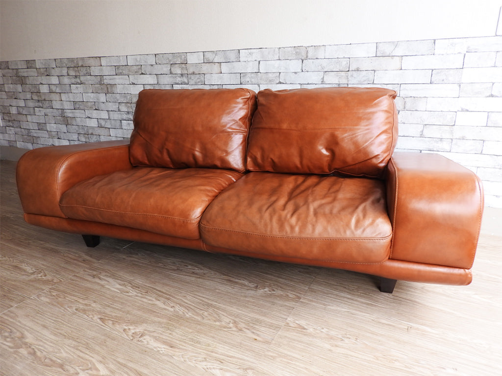 アクタス ACTUS ファイブ・バイ・ファイブ five by five 総本革張り ソファ 2シーター 3350モデル ニ人掛け 定価25 | 中古家具を探すならTOKYO RECYCLE ...