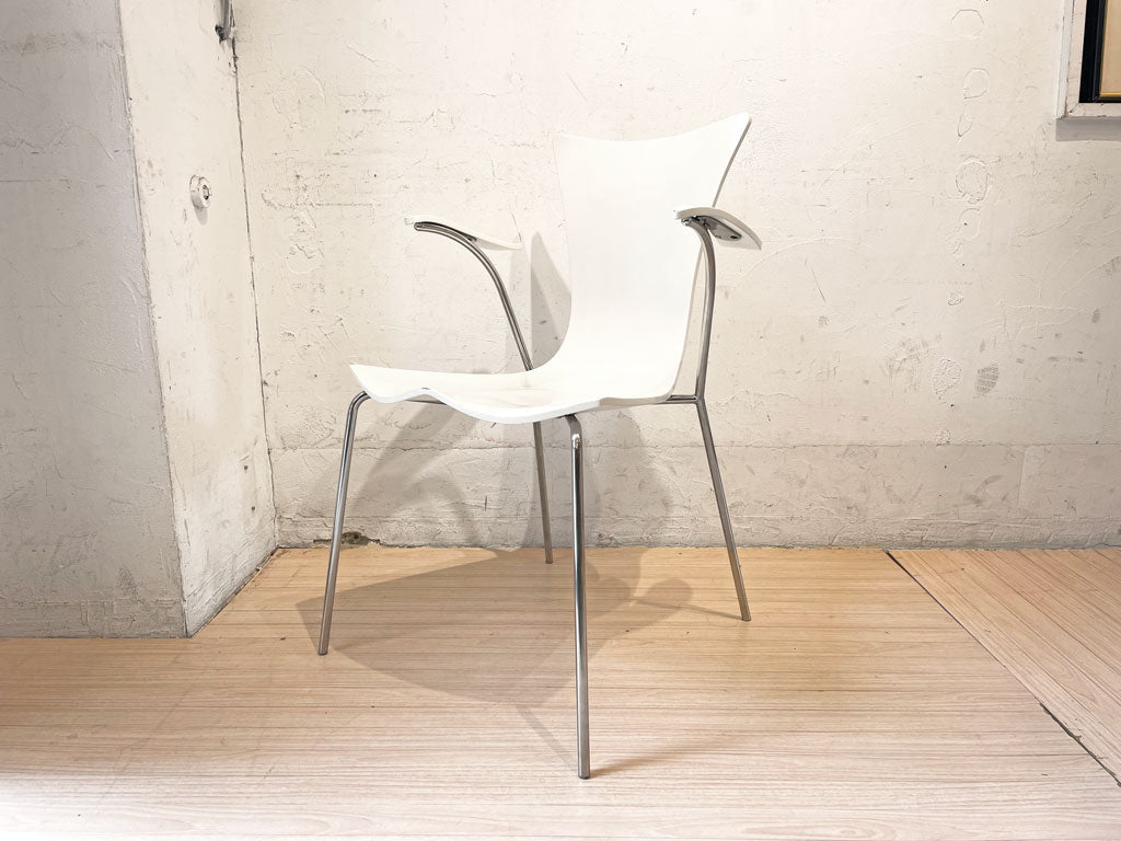 天童木工 tendo リリィチェア Lily Chair ダイニングチェア アームチェア ホワイト コンプロットデザイン スタッキング 中古 – TOKYO RECYCLE imption