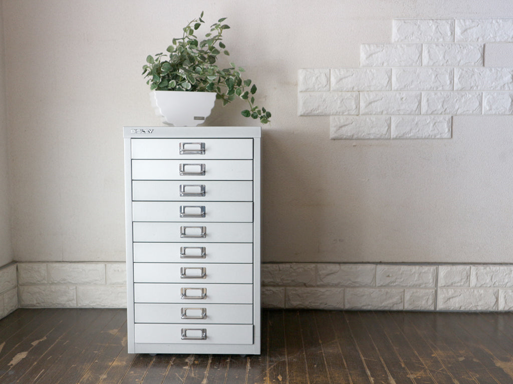 ビスレー BISLEY BAシリーズ A3キャビネット BA3/10 デスクワゴン ベーシック 10段 シルバー キャスター付 オフィス家具 | 中古家具を探すならTOKYO RECYCLE ...