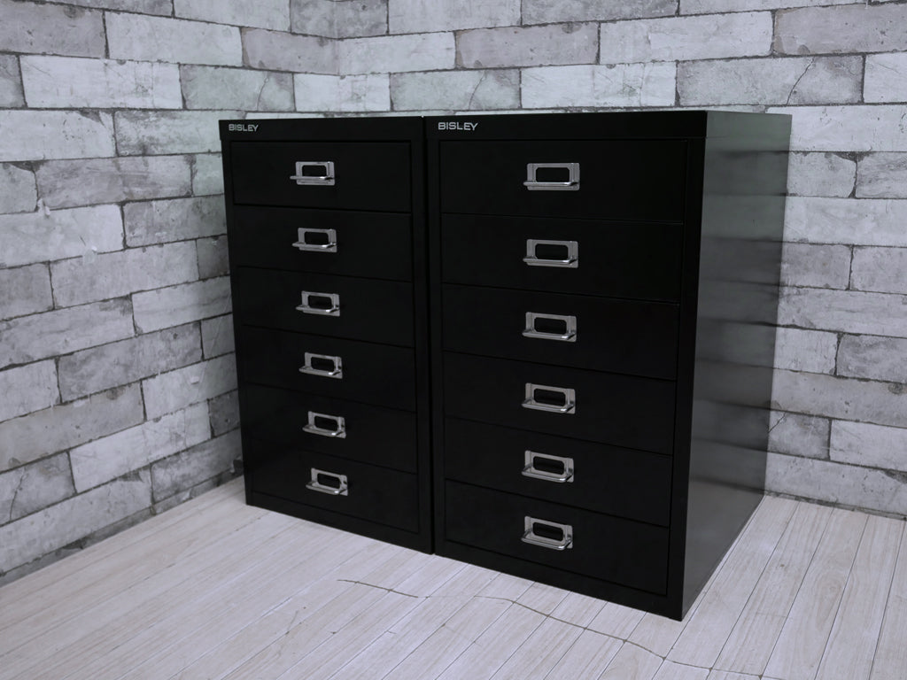 ビスレー BISLEY ベーシック BASICシリーズ BA3/6 A3 デスクキャビネット ブラック 抽斗6杯 オフィス家具 英国 中古品 – TOKYO RECYCLE imption