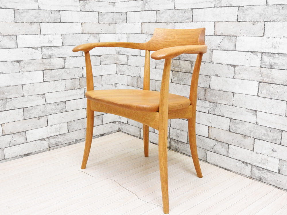 飛騨産業 HIDA クレセント CRESCENT アームチェア SG261A ダイニングチェア オーク材 OU色 ウレタン塗装 佐々木敏光 – TOKYO RECYCLE imption