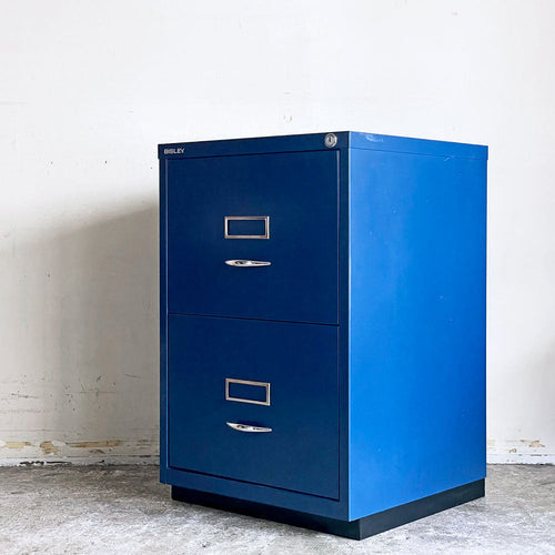 【自由が丘店】ビスレー BISLEY BASIC Fシリーズ 2F ファイリング デスクキャビネット ブルー 抽斗2杯 英国 鍵不良 買取さ | 中古家具を探すならTOKYO RECYCLE ...
