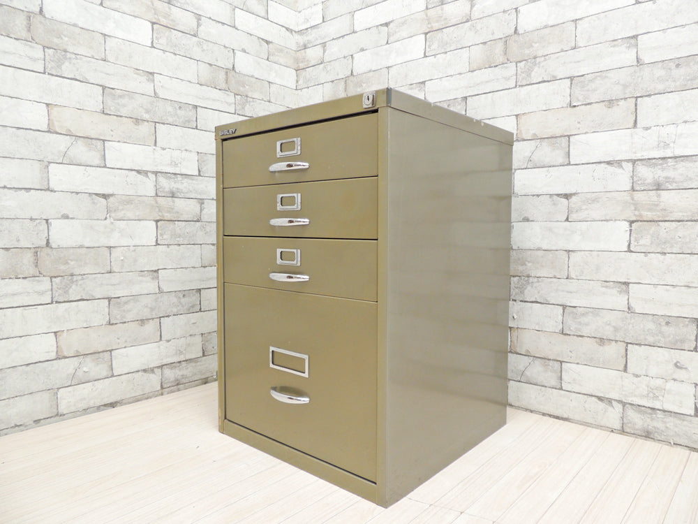 ビスレー BISLEY ベーシック BASIC Fシリーズ 1F3 ファイリングキャビネット シルバー 抽斗4杯 ベース欠品 オフィス家具 – TOKYO RECYCLE imption