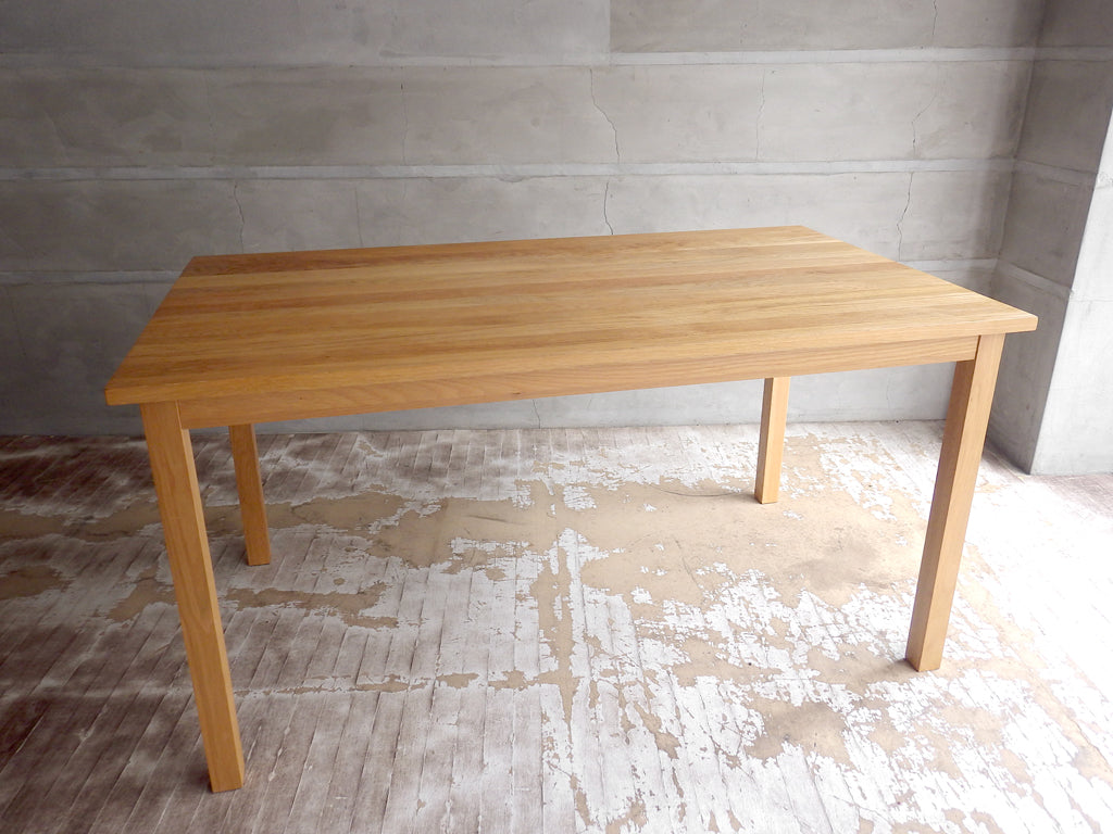 無印良品 MUJI オーク材 無垢集成材 ダイニングテーブル ナチュラル 幅140cm 廃盤 希少 中古品 買い取りしました。 – TOKYO RECYCLE imption