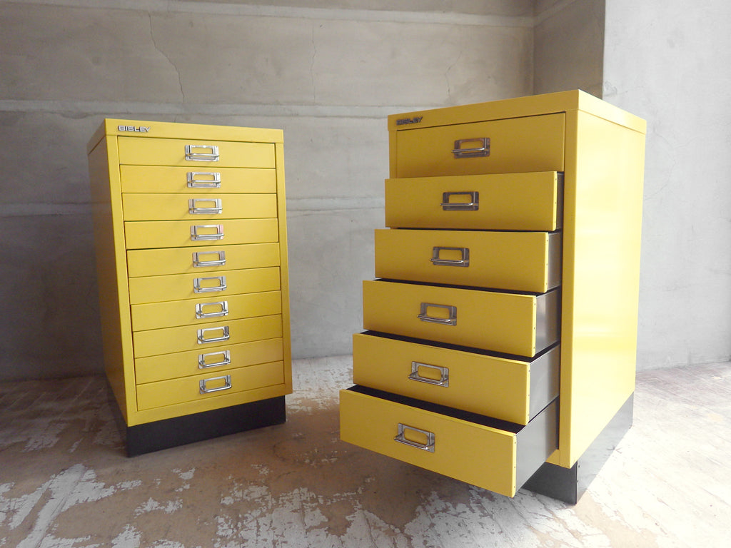 ビスレー BISLEY BASICシリーズ BA3/6＆BA3/10 キャビネット イエロー オフィス家具 英国 中古品 買い取りしました。 | 中古家具を探すならTOKYO RECYCLE ...