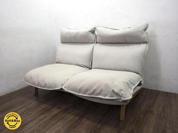 MUJI 無印良品 ハイバックリクライニングソファ2P フェザー GY | 中古家具を探すならTOKYO RECYCLE imption