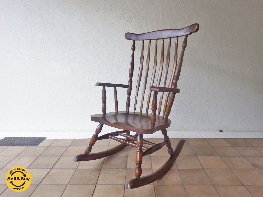 秋田木工 シンリー社 Shin-lee ヴィンテージ ロッキングチェア | 中古家具を探すならTOKYO RECYCLE imption