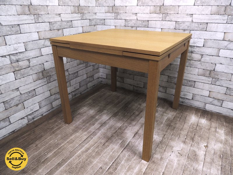 無印良品 / MUJI 『 エクステンションテーブル ・ 2 』 オーク無垢材 ダイニングテーブル ★ – TOKYO RECYCLE imption