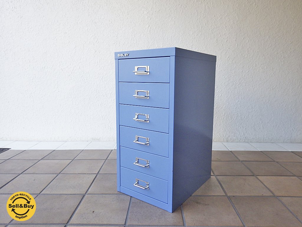 ビスレー BISLEY BASICシリーズ 29/6 キャビネット ライトブルー | 中古家具を探すならTOKYO RECYCLE imption
