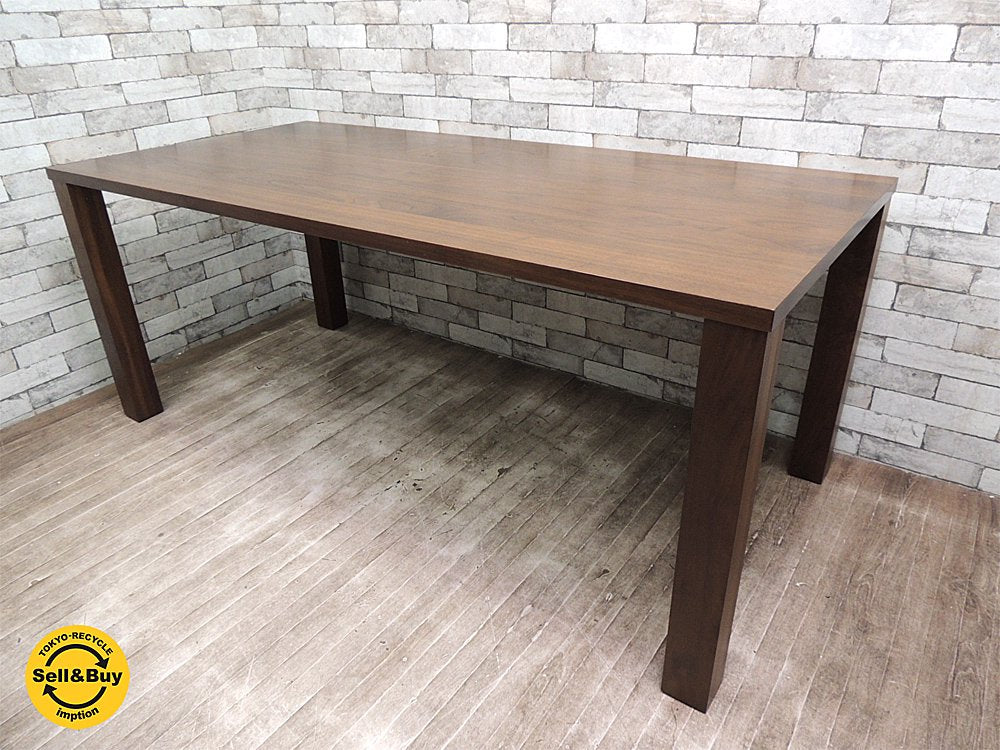ウォールナット無垢材 ダイニングテーブル W180cm クラフト家具 工房 ウォルナット | 中古家具を探すならTOKYO RECYCLE imption
