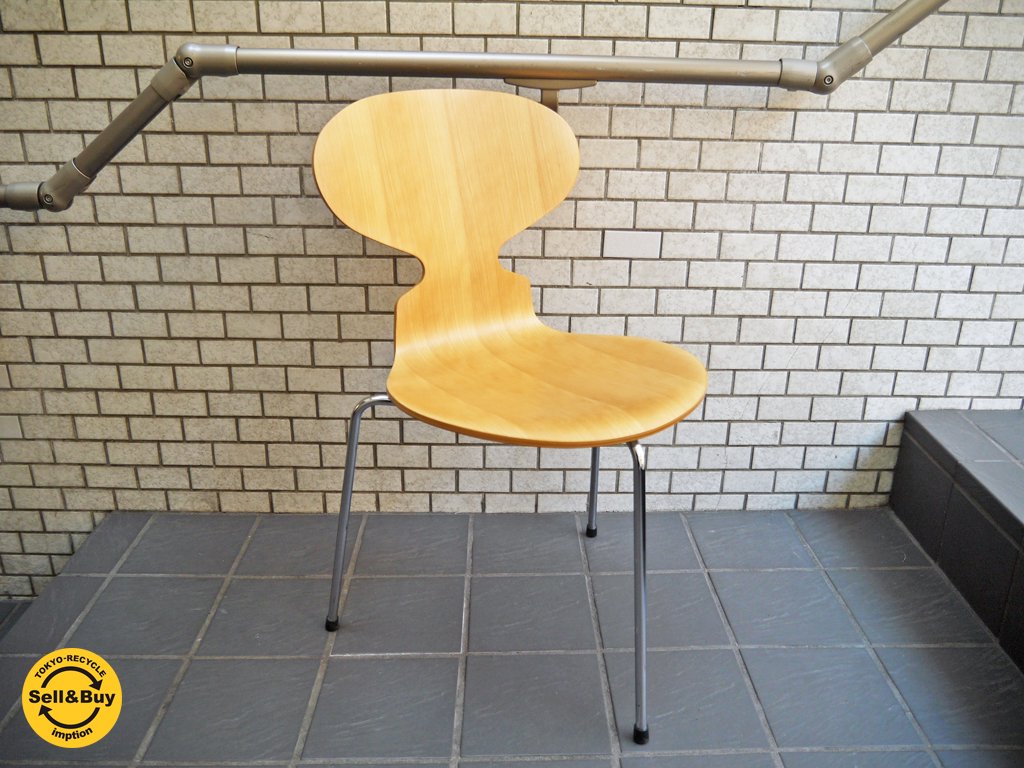 フリッツハンセン Fritz Hansen アントチェア ANT CHAIR アルネ ヤコブセン 3本脚 ナチュラル ビーチ B – TOKYO RECYCLE imption