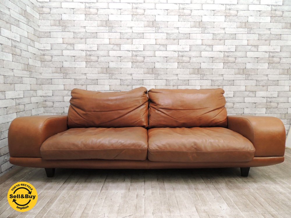アクタス ACTUS ファイブ・バイ・ファイブ five by five 本革製 3人掛け ソファ 3350モデル | 中古家具を探すならTOKYO RECYCLE imption