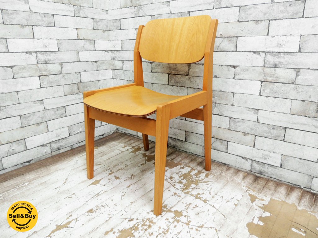 天童木工 TENDO ブックチェア ダイニングチェア S-0507NA-NT 板座 水之江忠臣 図書館椅子 A – TOKYO RECYCLE imption