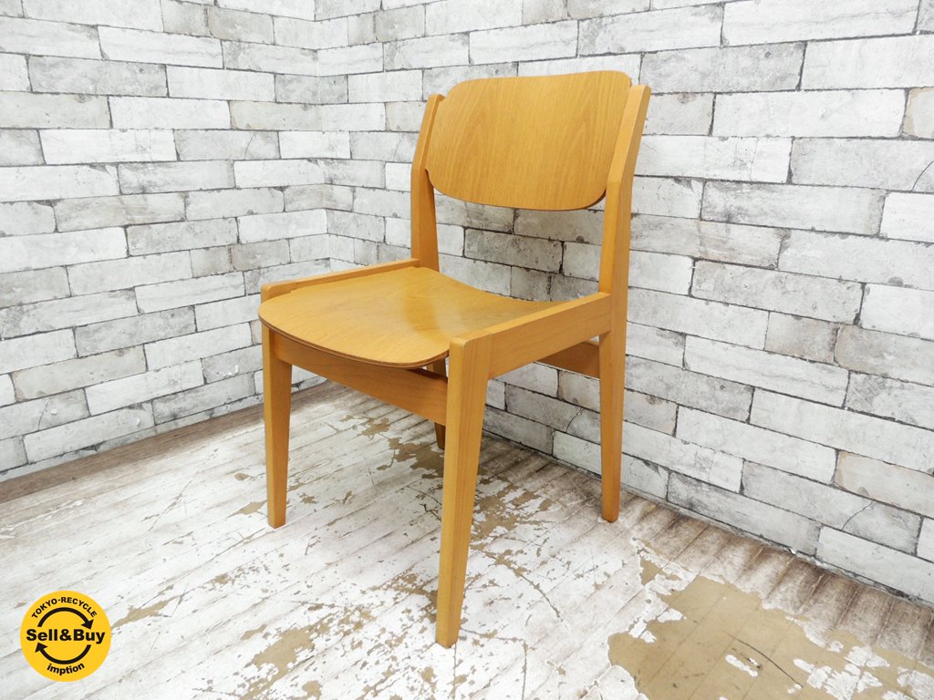 天童木工 TENDO ブックチェア ダイニングチェア S-0507NA-NT 板座 水之江忠臣 図書館椅子 B | 中古家具を探すならTOKYO RECYCLE imption