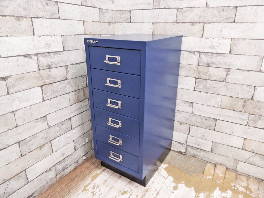 ビスレー BISLEY BASICシリーズ 29/6 - A4 キャビネット 引き出し6段 ブルー 英国 | 中古家具を探すならTOKYO RECYCLE imption