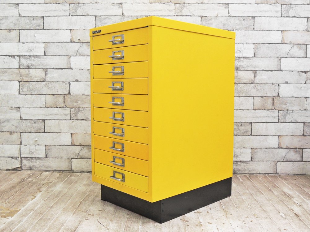 ビスレー BISLEY ベーシック BASIC シリーズ BA3/10 キャビネット 抽斗10杯 イエロー オフィス家具 英国 – TOKYO RECYCLE imption