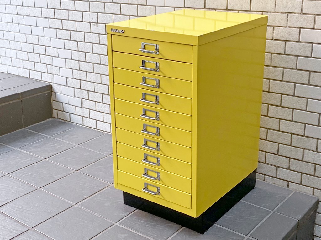 ビスレー BISLEY ベーシック BASIC シリーズ BA3/10 キャビネット イエロー オフィス家具 英国 | 中古家具を探すならTOKYO RECYCLE imption