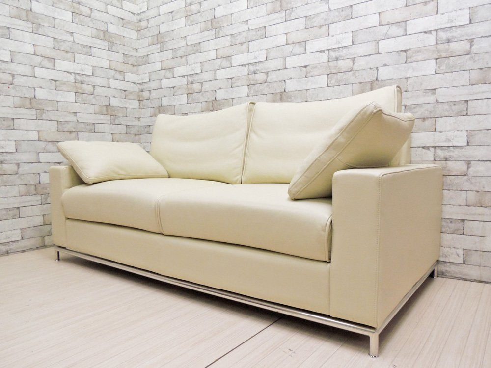 クラスティーナ Crastina ウルティマ ULTIMA ソファ 3人掛け ホワイト 本革 モダンデザイン | 中古家具を探すならTOKYO RECYCLE imption