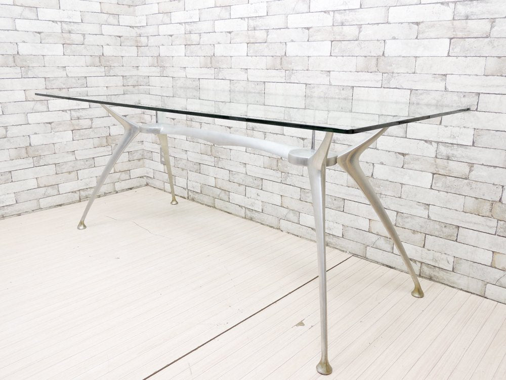 モダンデザイン Modern Design ダイニングテーブル ガラストップ アルミダイキャスト W180cm – TOKYO RECYCLE imption