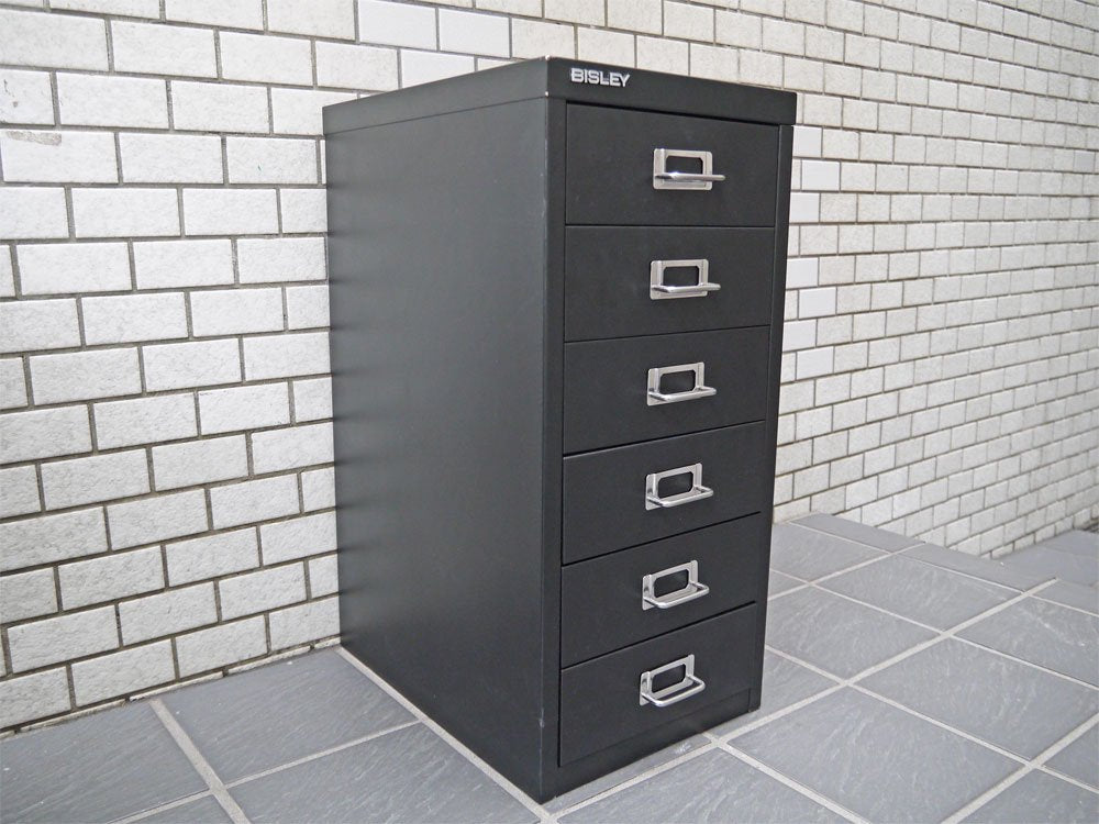 ビスレー BISLEY ベーシック BASICシリーズ 29/6 A4 デスクキャビネット ブラック セミマット 抽斗6杯 オフィス家具 英 – TOKYO RECYCLE imption