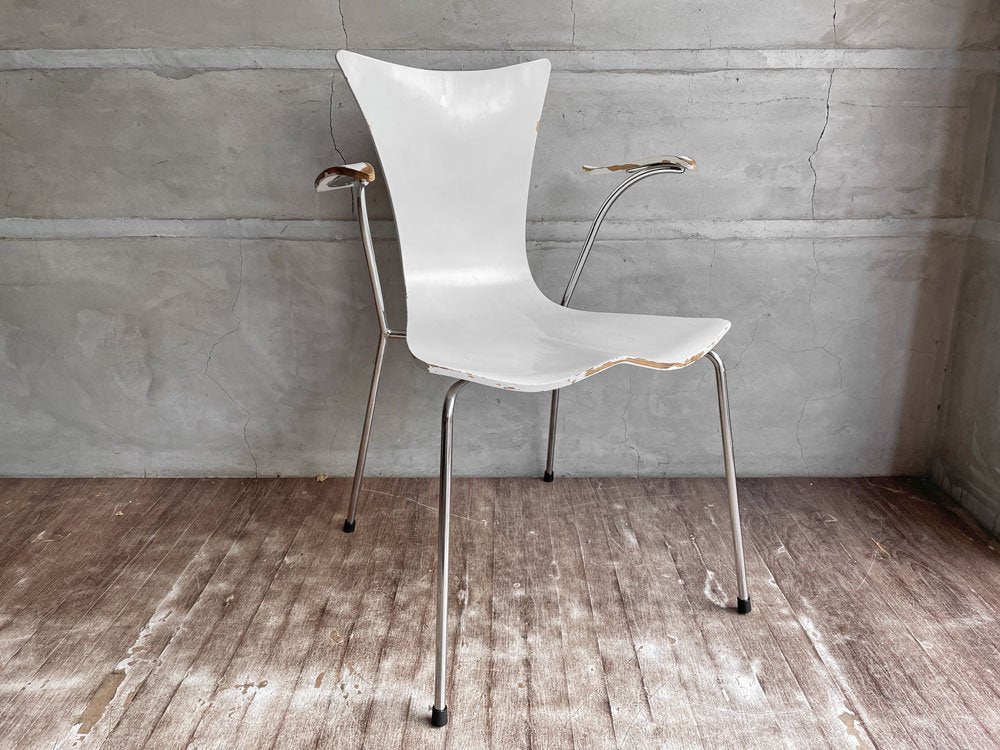 天童木工 Tendo リリィチェア Lily Chair ダイニングチェア アームチェア コンプロットデザイン スタッキング ホワイト スチ | 中古家具を探すならTOKYO RECYCLE ...