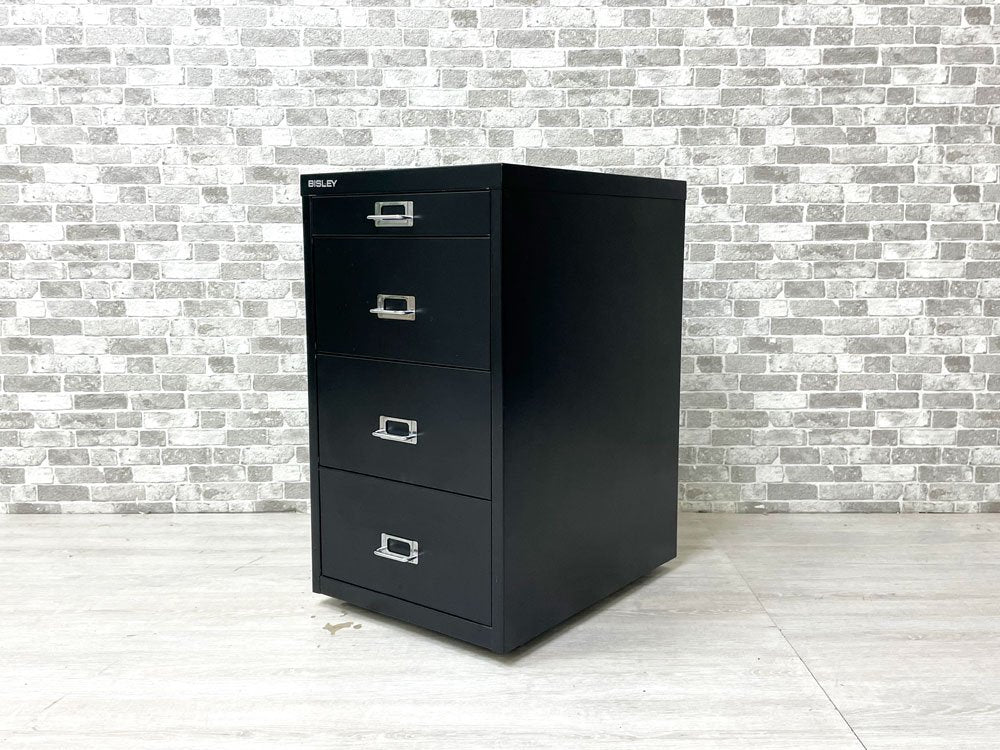 ビスレー BISLEY BASIC シリーズ BA3/CD 4段 ブラック デスクキャビネット ワゴン キャスター付き 廃番 オフィス家具 | 中古家具を探すならTOKYO RECYCLE ...