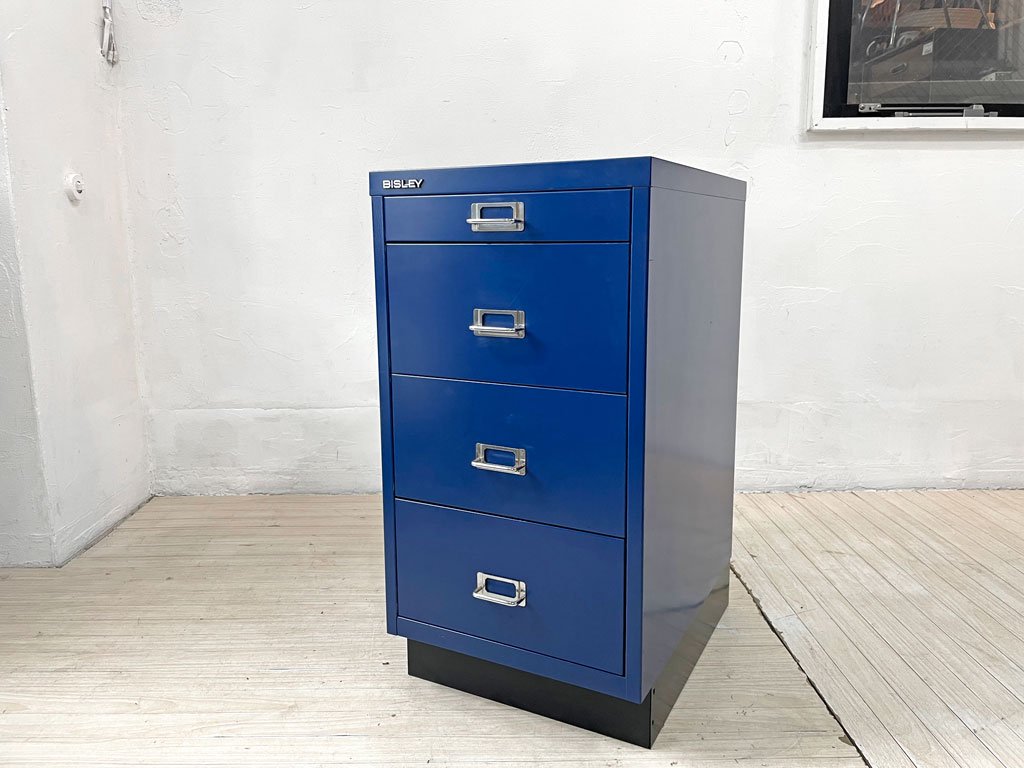 ビスレー BISLEY ベーシック BASICシリーズ A3キャビネット BA3/CD 4段 デスクキャビネット ブルー 英国 廃番 ★ – TOKYO RECYCLE imption
