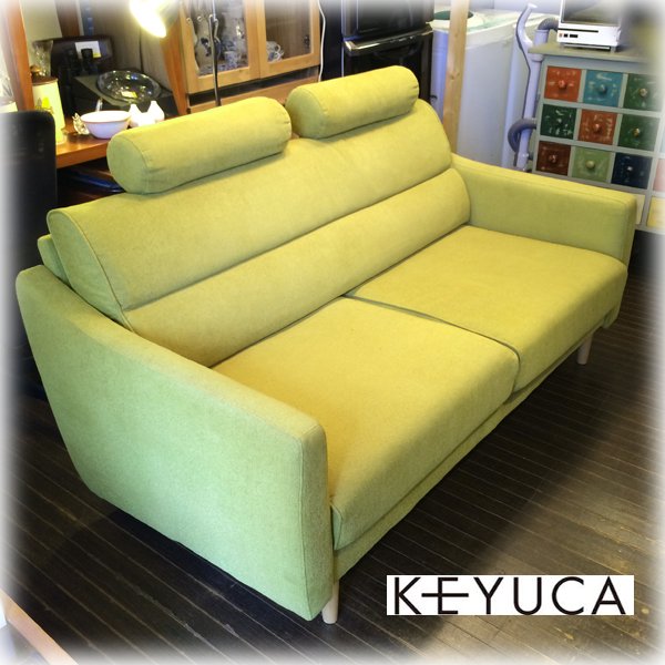 経堂店 KEYUCA ケユカ Snaf スナフ 2.5人掛けソファ ヘッドレスト付 | 中古家具を探すならTOKYO RECYCLE imption