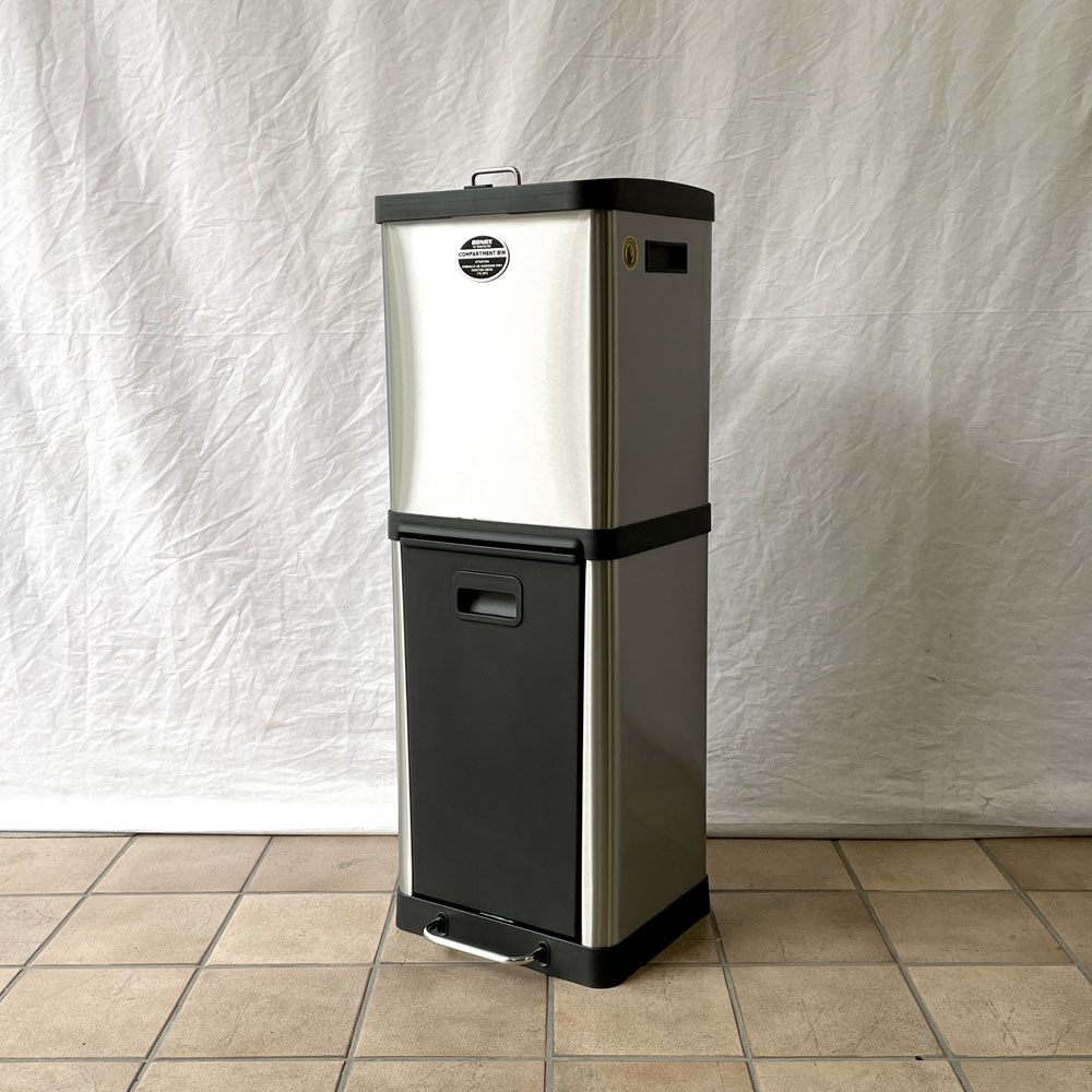 ダルトン DULTON ダストボックス ゴミ箱 2段分別 18L & 20L ステンレス スタイリッシュ モダン | 中古家具を探すならTOKYO RECYCLE imption