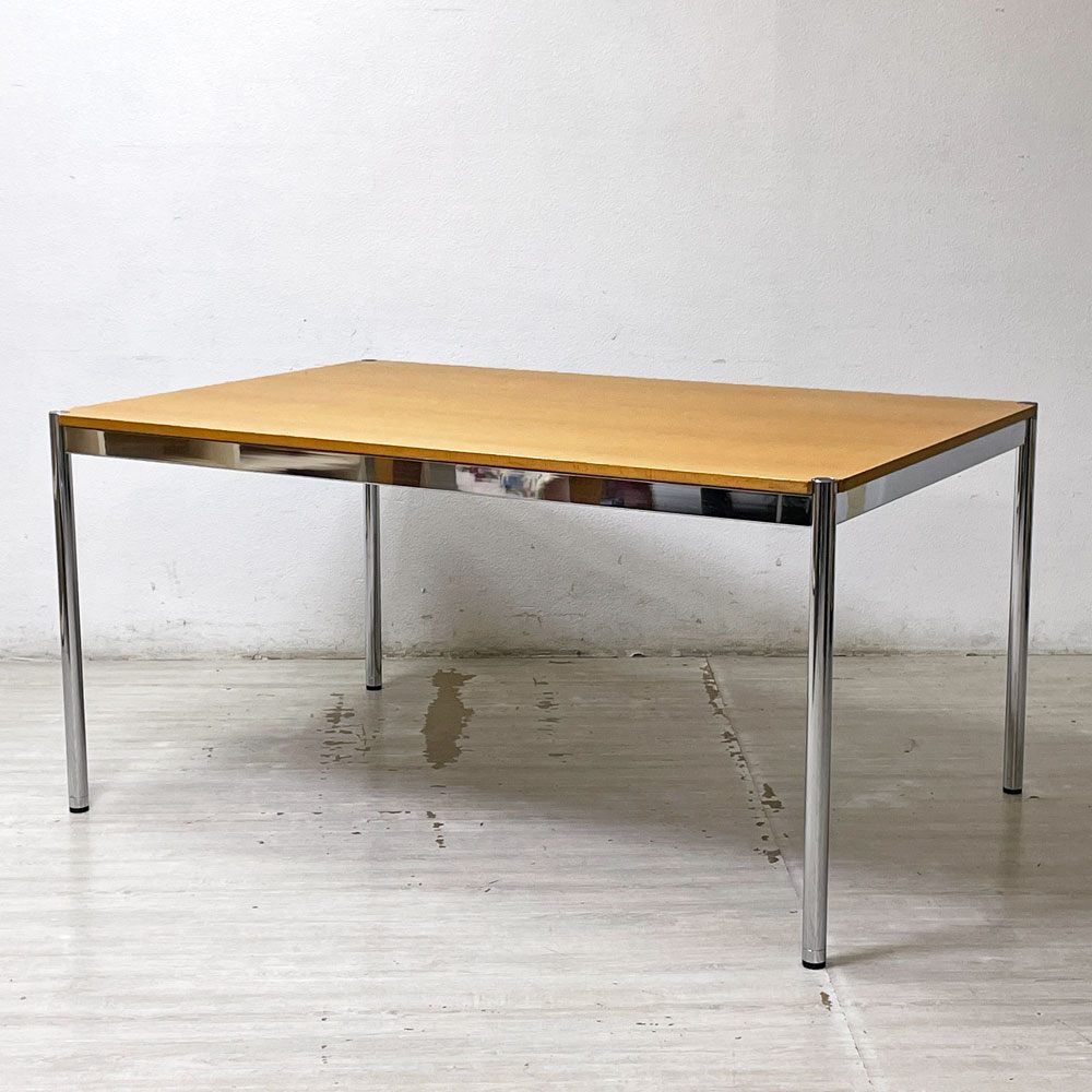 USMハラー USM Haller モジュラーファニチャー USMハラーテーブル ダイニングテーブル W150cm ビーチ材天板 スクエア天 | 中古家具を探すならTOKYO RECYCLE ...