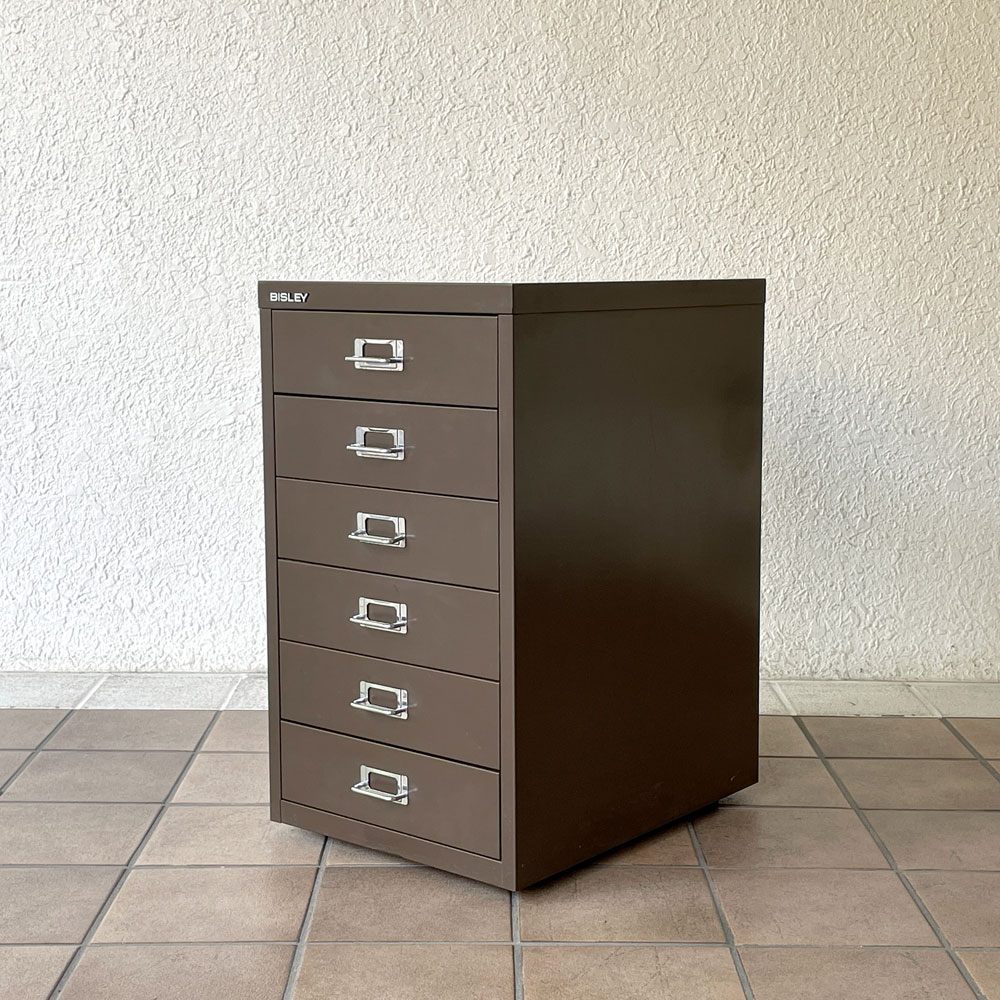 ビスレー BISLEY ベーシック BASICシリーズ A3 BA3/6 キャビネット 6段 キャスターベース ブラウン W35×H60.5 | 中古家具を探すならTOKYO RECYCLE ...