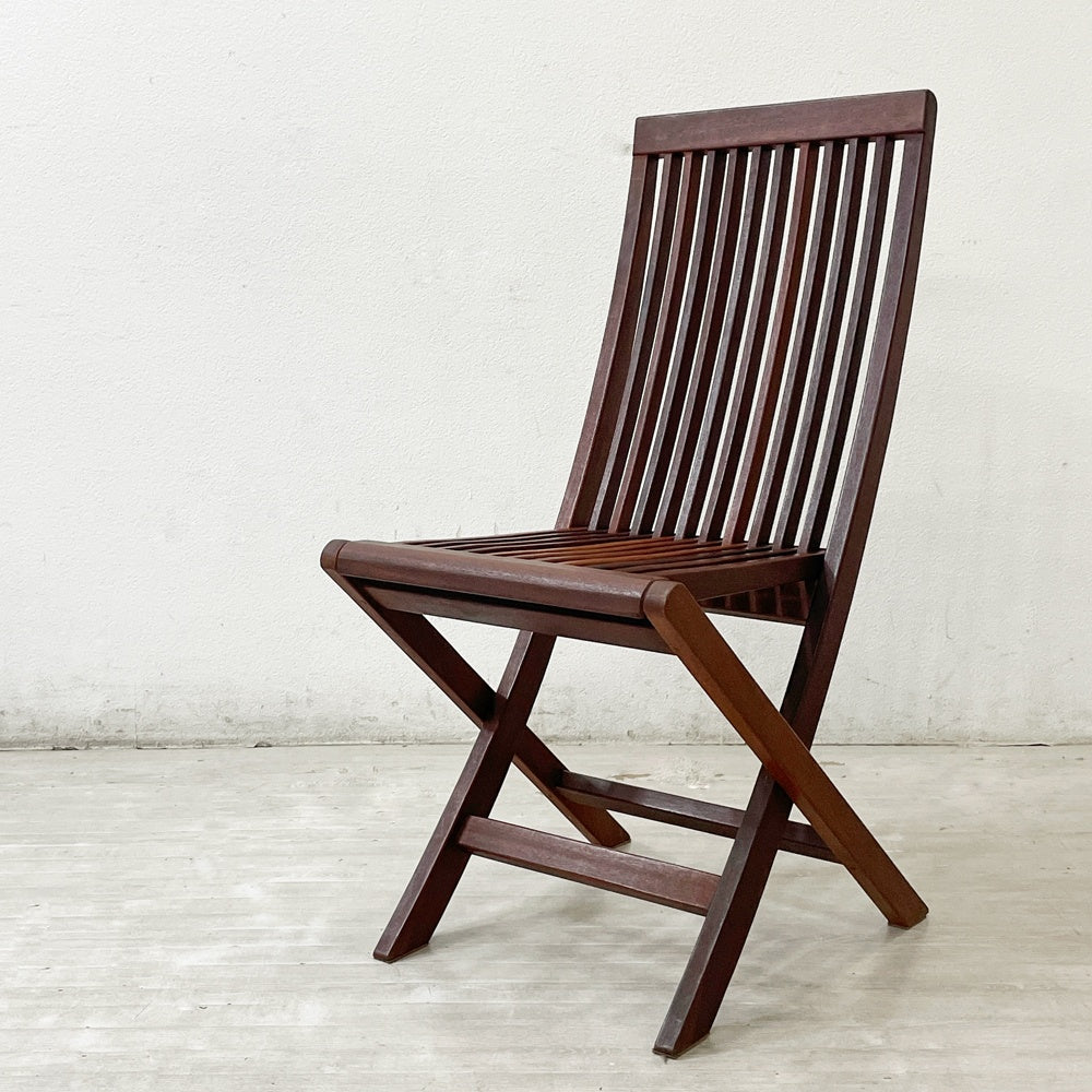 アジアン家具 チーク無垢材 ガーデンチェア フォールディング 折畳み リゾートスタイル B – TOKYO RECYCLE imption