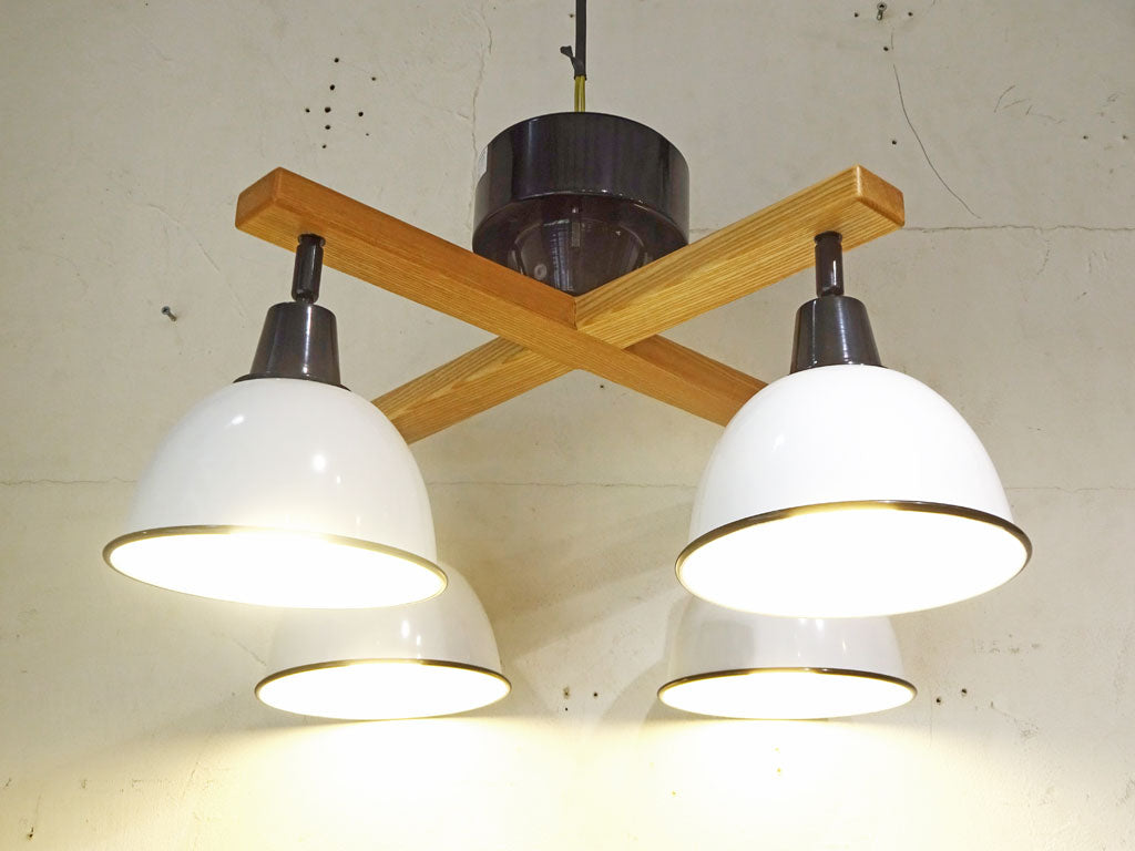 メルクロス Mercros GENDER WOOD ROD CROSS 4CEILING LAMP ランプ 4灯 下北沢店 中古品 買い取り ...