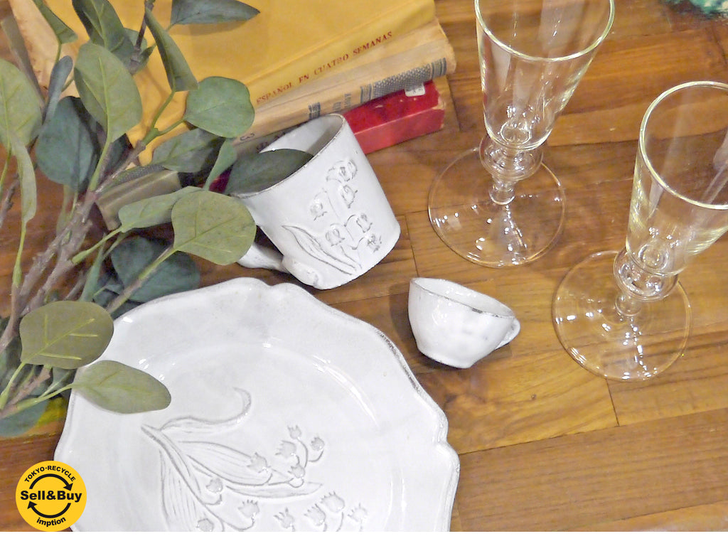アスティエ・ド・ヴィラット ASTIER de VILLATTE フルール プレート ＆ キャラベル カップ ＆ フェリット グラス ～ ア ...
