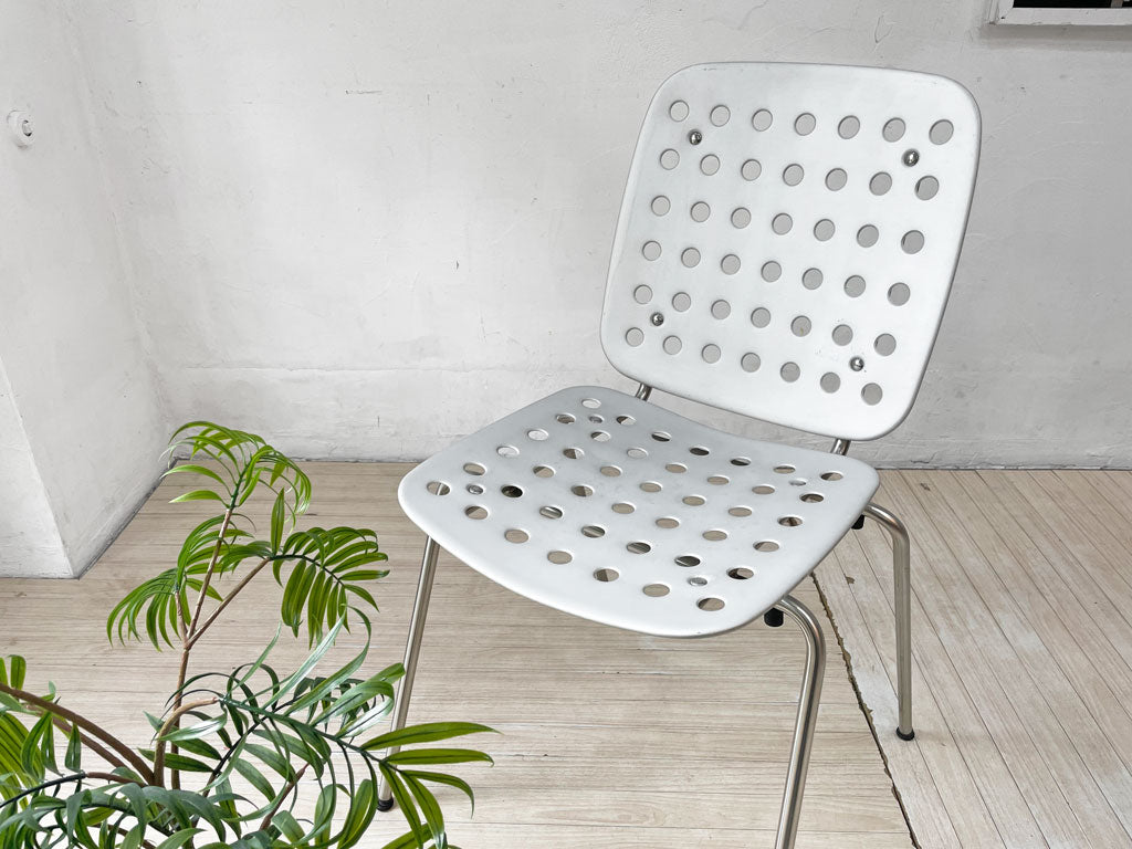 ハンス・コレー Hans Coray アルミニウム コレーチェア CORAY CHAIR スタッキング スイス 80～90s ビンテージ 中 ...