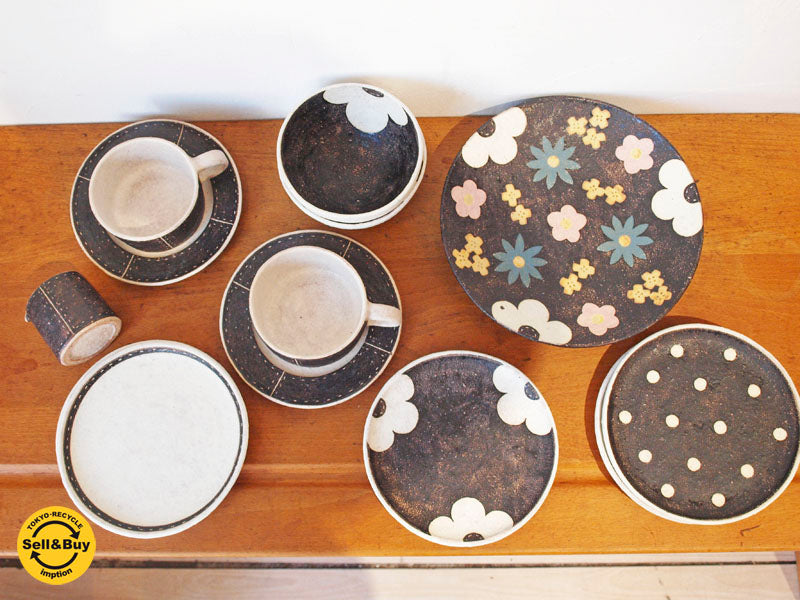 むくり工房 金井啓 むくり工房 金井啓 froletプレート かきおとしステッチ C＆S クリーマー ケーキプレート ボウル 中古品 買い取 ...