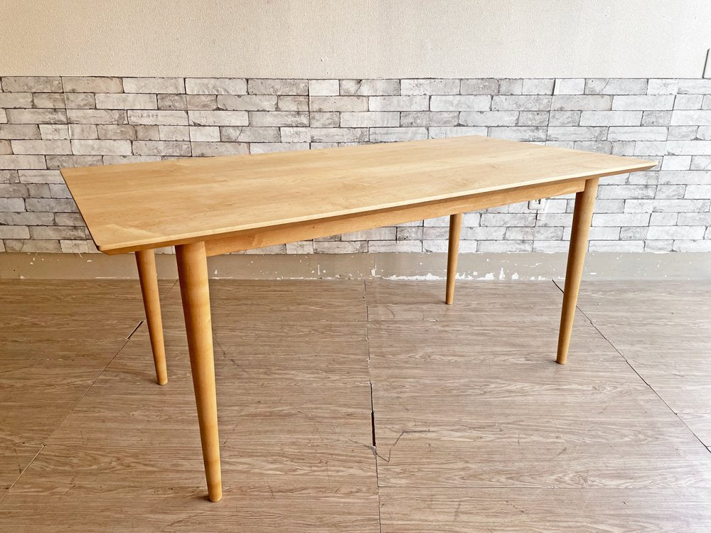 トラックファニチャー TRUCK FURNITURE ダイニングテーブル LATHED-LEG TABLE メープル材 W160cm 特注品 ...