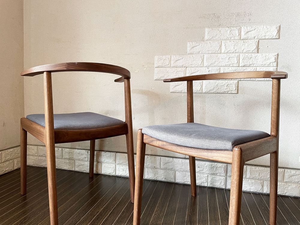 ヤクモ家具製作所 コセンチェア Cosen chair ウォールナット無垢材 ファブリック座面 HORI design 定価￥50,600 ...