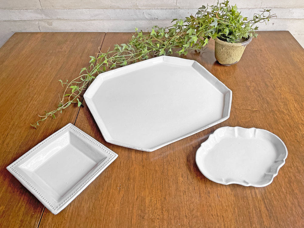 アスティエ・ド・ヴィラット Astier de Villatte オクターブ OCTAVE ディナープレート＆パール PERLES スクエア ...