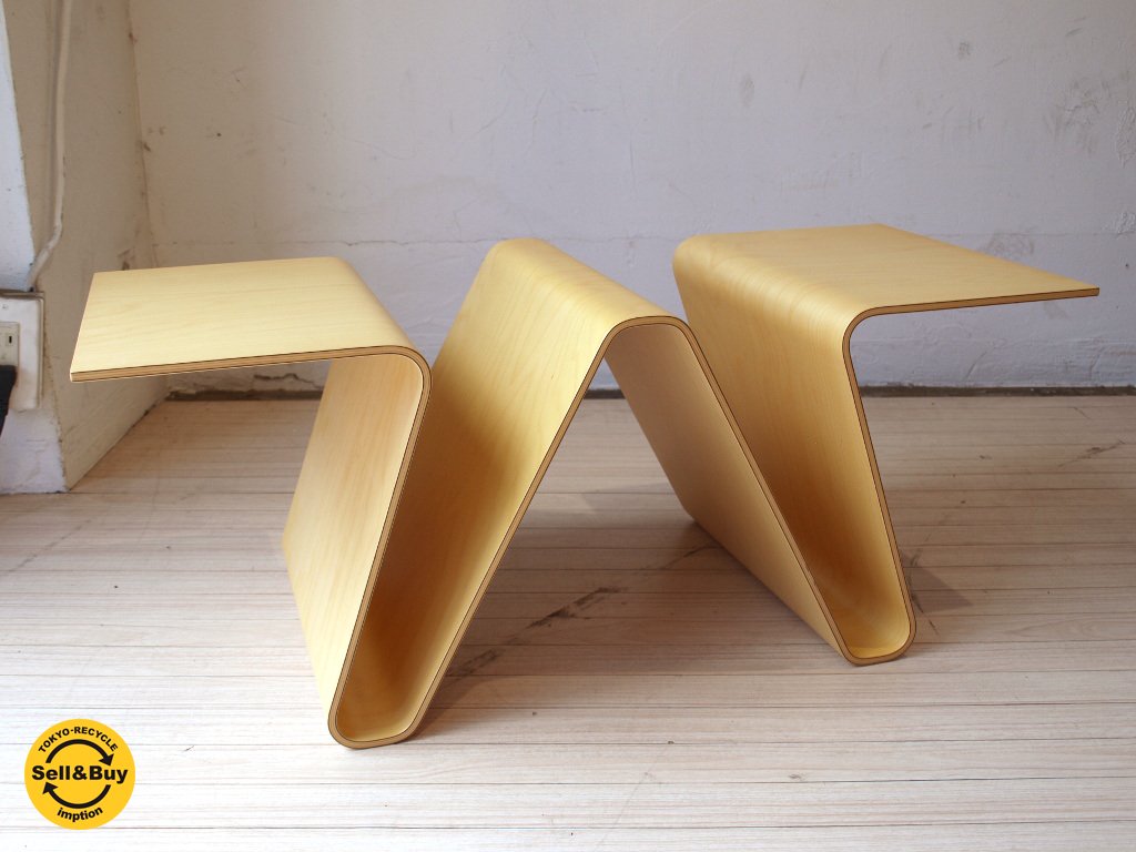 スウェデッセ SWEDESE ペーパーマスター Papermaster テーブル＆マガジンラック バーチ材 スコープ取扱 美品★ ...