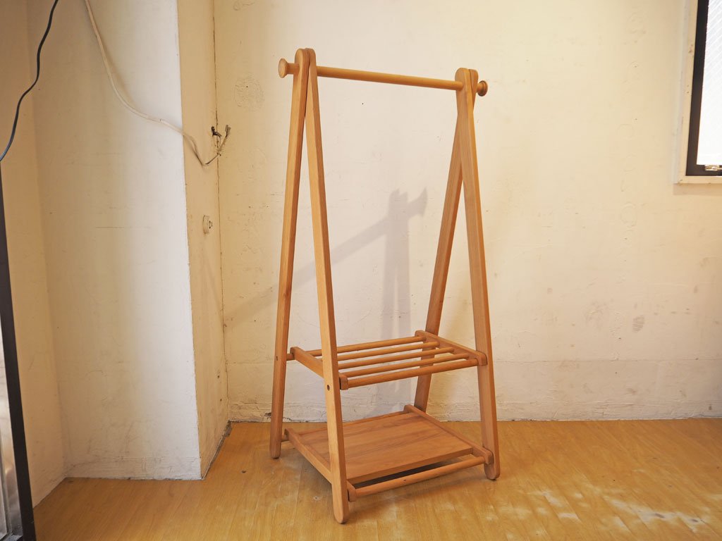 モモナチュラル Momo Natural モカハンガー Mサイズ MOCHA HANGER M MC-04 ハンガーラック アルダー無垢材 ...