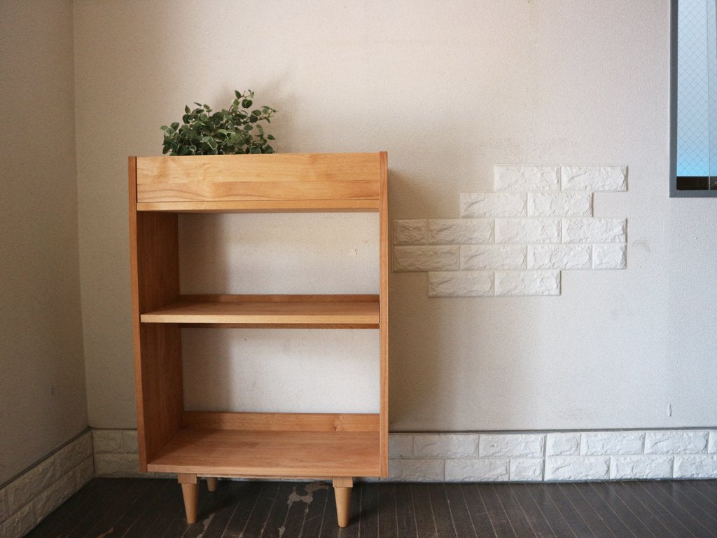 モモナチュラル Momo Natural コモシェルフ COMO SHELF S アルダー材 ナチュラル | 中古家具を探すならTOKYO ...