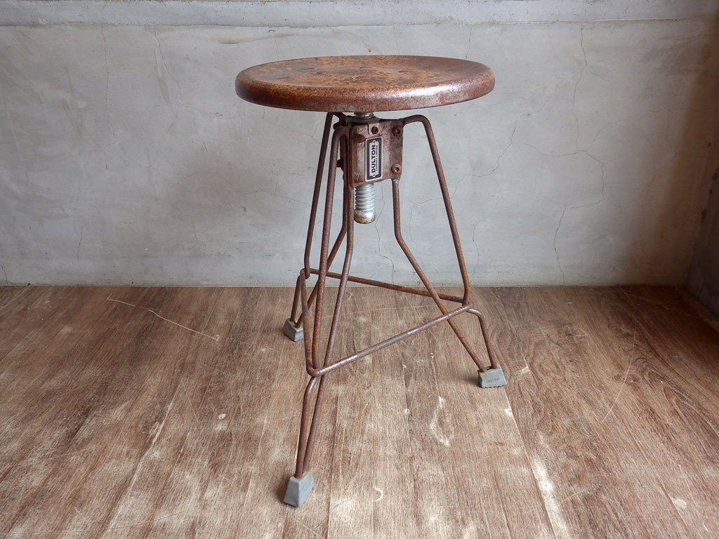 ダルトン DULTON クリッパー 2 CLIPPER II バースツール BAR STOOL RAW 回転昇降式 ビンテージスタイル 工業 ...