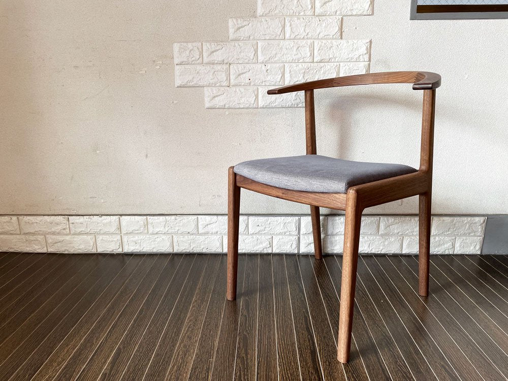 ヤクモ家具製作所 コセンチェア Cosen chair ウォールナット無垢材 ファブリック座面 HORI design 定価￥50,600 ...
