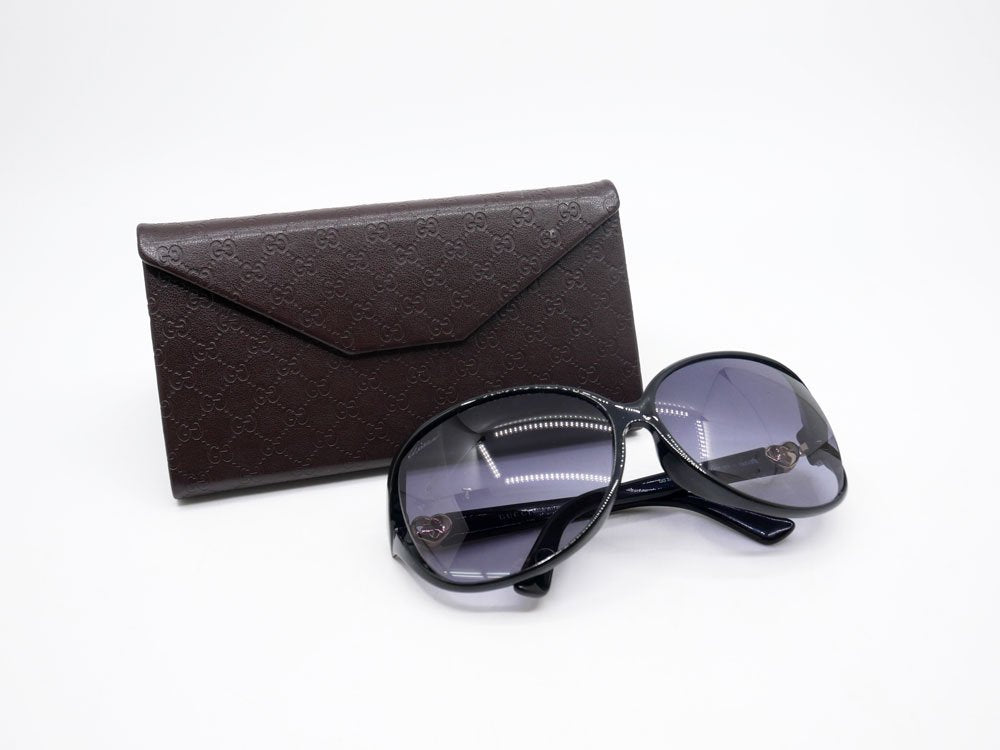 グッチ Gucci サングラス GG3792/F/S MKPHD 64 13 125 アジアンフィットブラック系 モノグラム柄 ケース付き ...