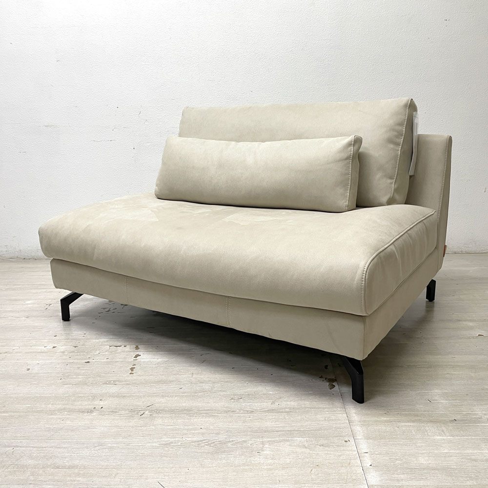 リラックスフォーム RELAX FORM グラシエーロ 1.5人掛けソファ レザーテックス プラチナグレー W120cm 関家具 展示品 ...