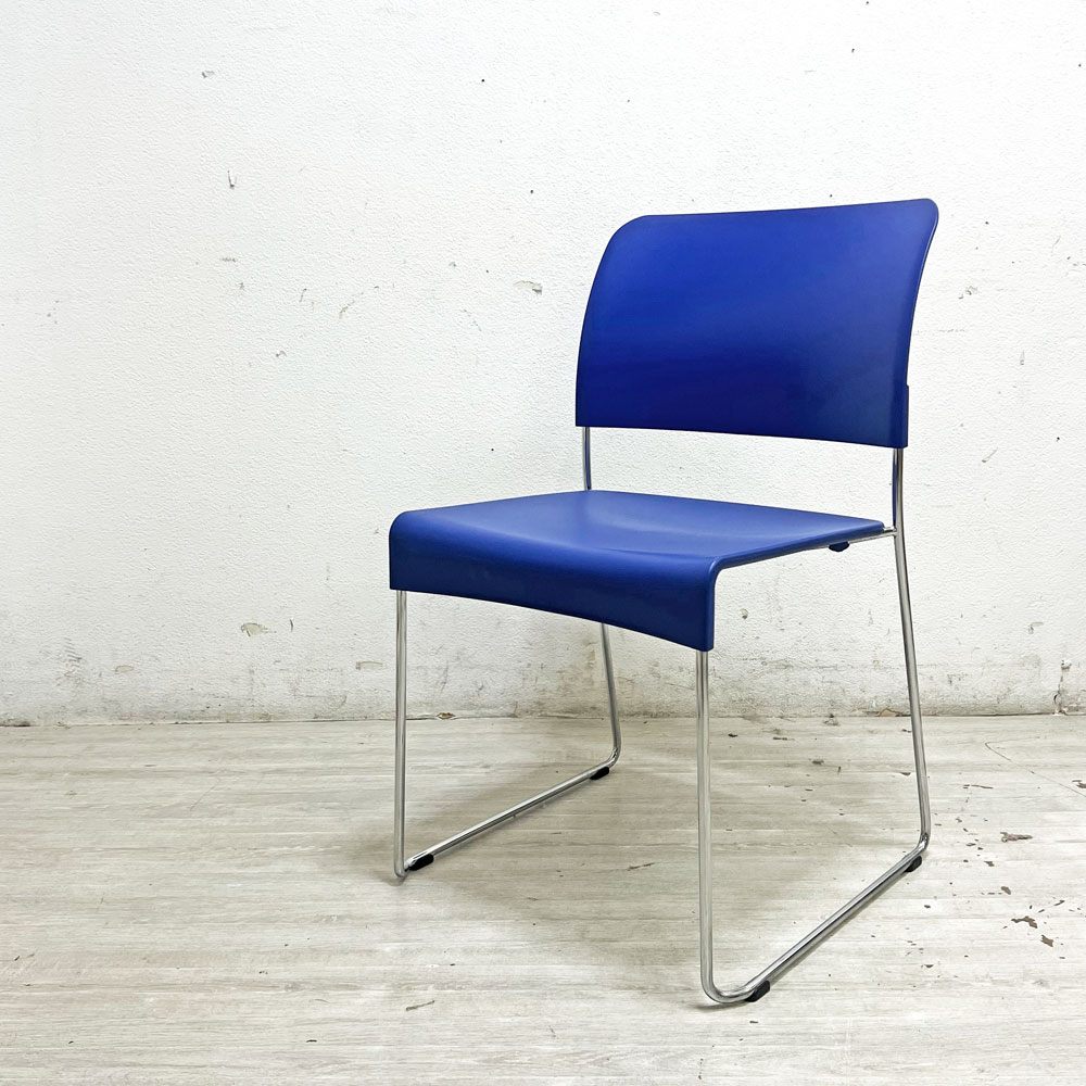 ヴィトラ Vitra シムチェア Sim chair スタッキングチェア ジャスパーモリソン ブルー 参考定価￥50,600 A | 中古家具 ...